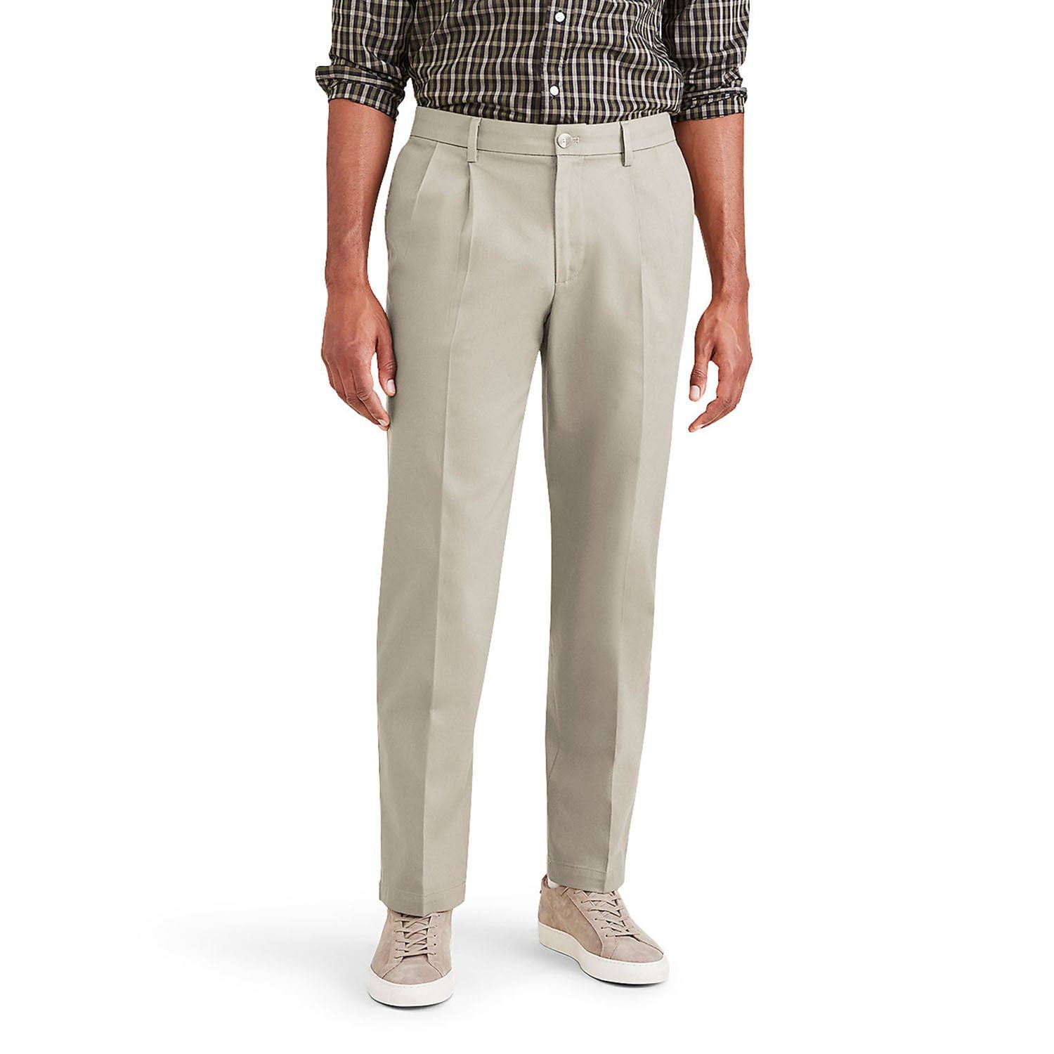 Men's Dockers Signature Iron Free Stain Defender Classic-Fit Khaki ...