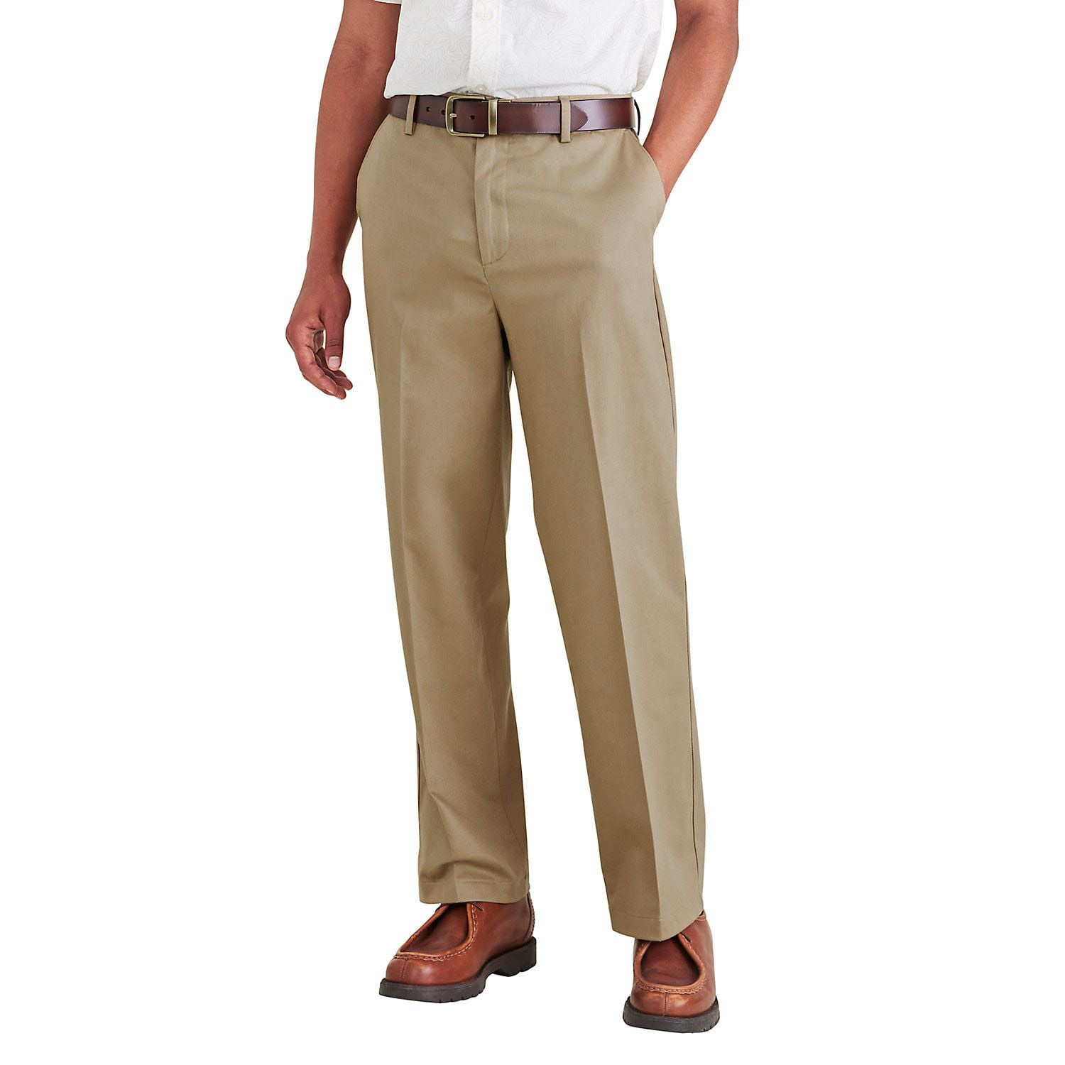Men's Dockers Signature Iron Free Stain Defender Relaxed-Fit Khaki ...