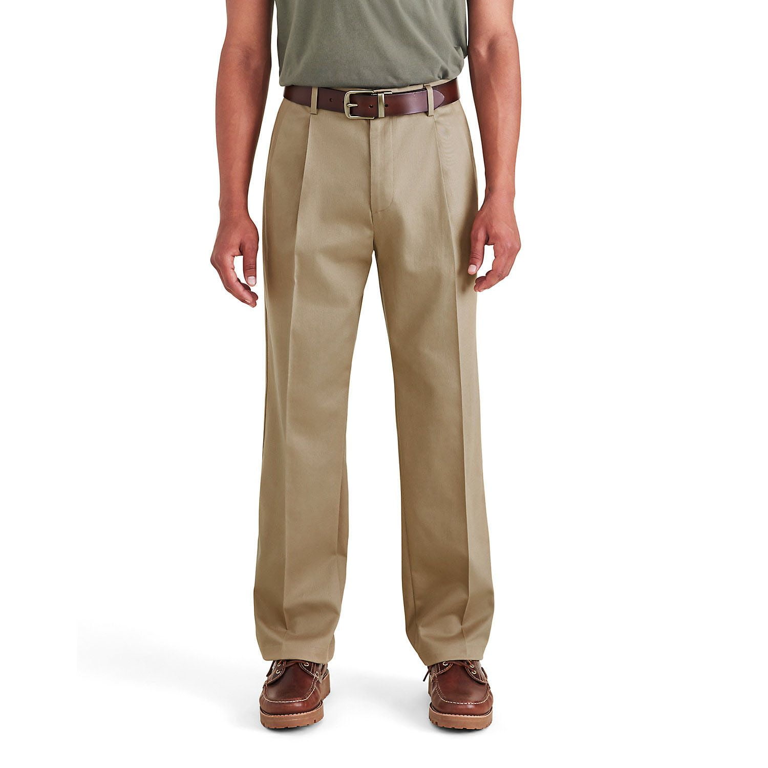 Men's Dockers Signature Iron Free Stain Defender Relaxed-Fit Khaki ...