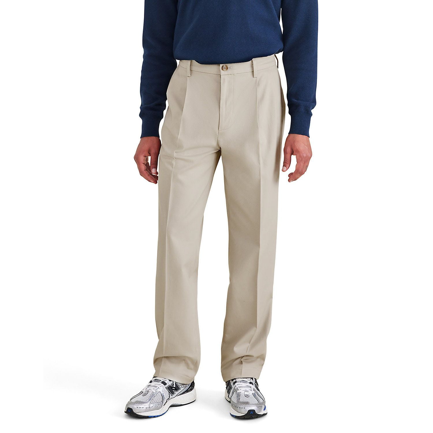 Men's Dockers Signature Iron Free Stain Defender Relaxed-Fit Khaki ...