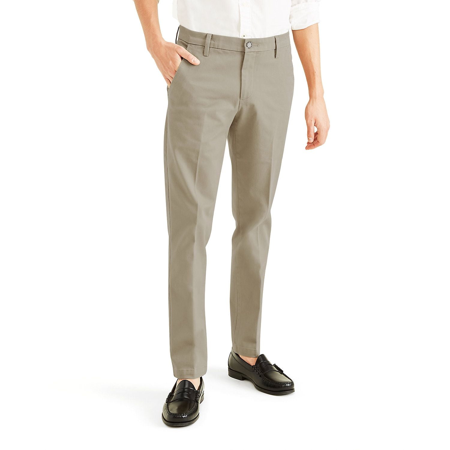 Men's Dockers Smart 360 FLEX Slim Fit Workday Khaki Pants Safari Beige ...