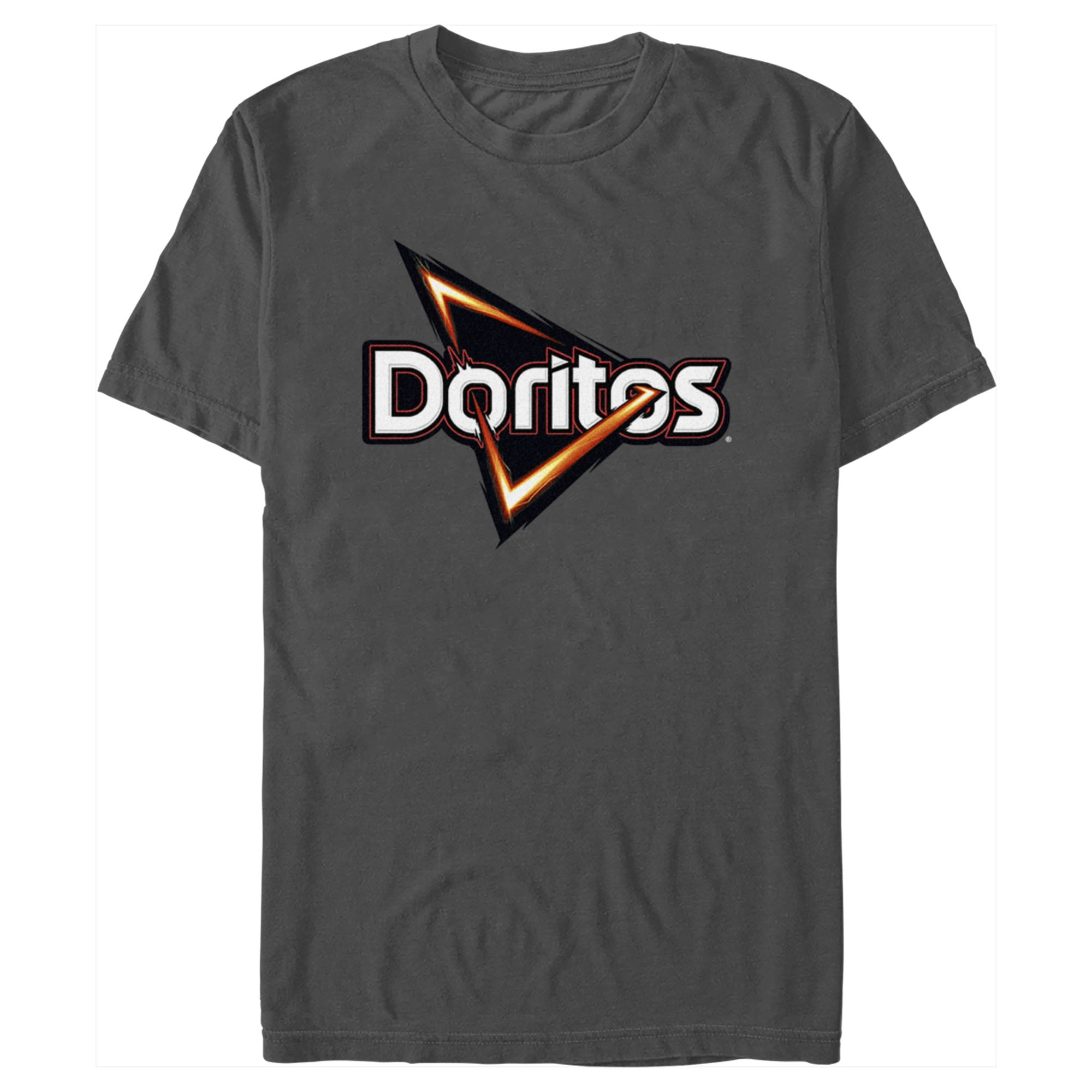 Men's Doritos Triangle Logo Graphic Tee Charcoal Large - Walmart.com