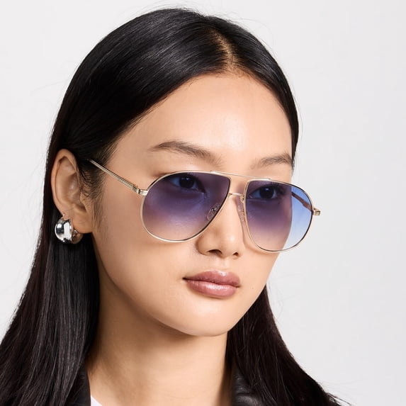 Men‘s Double Bridge Pilot Sunglasses Oversized Aviator Frame UV400 ...