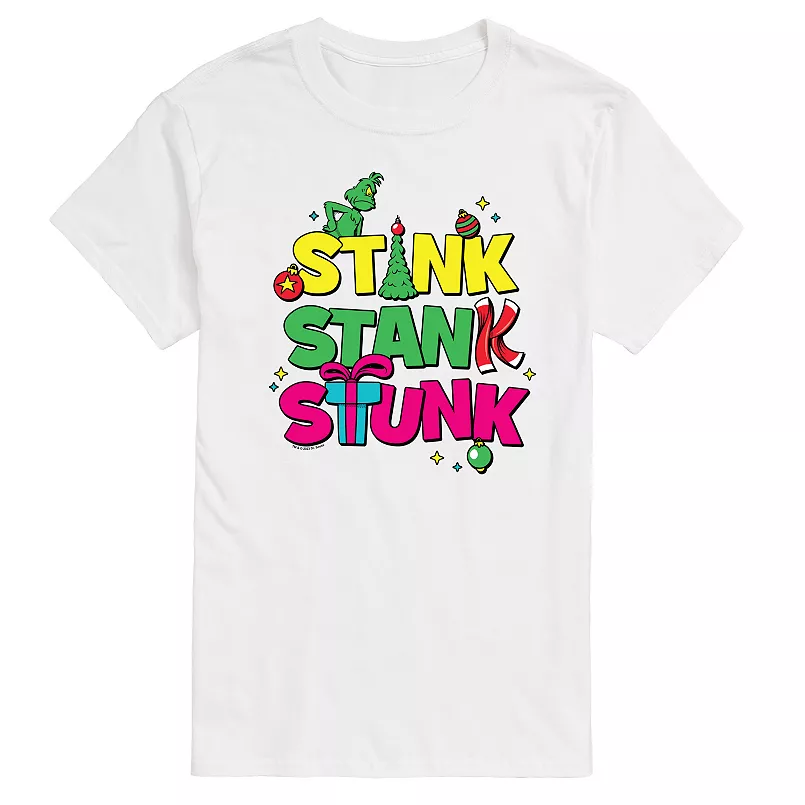 Men's Dr. Seuss The Grinch Stink Stank Stunk Graphic Tee - Walmart.com
