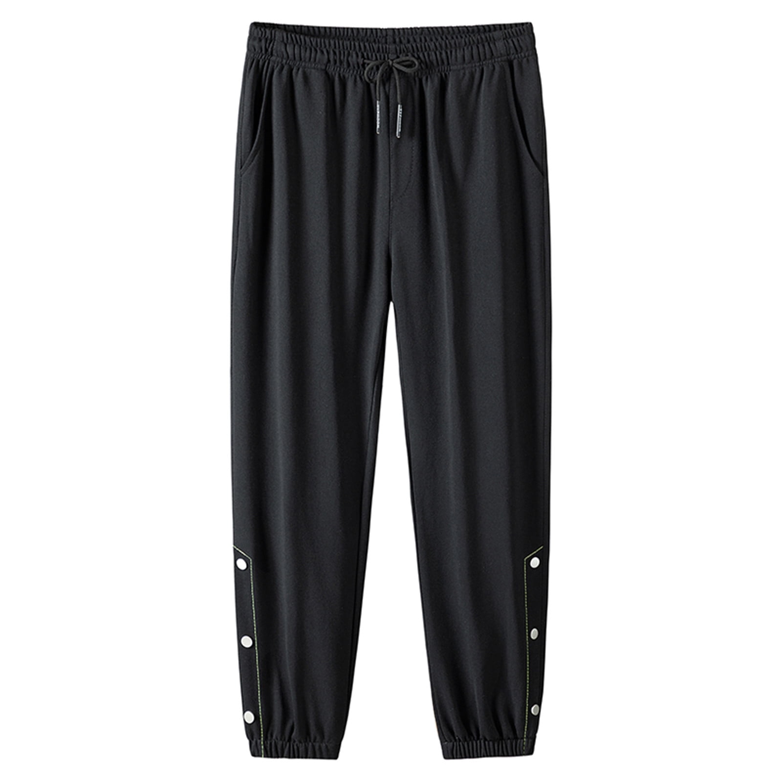 Mens Drawstring Pants Simple Style Casual Fitness Patchwork