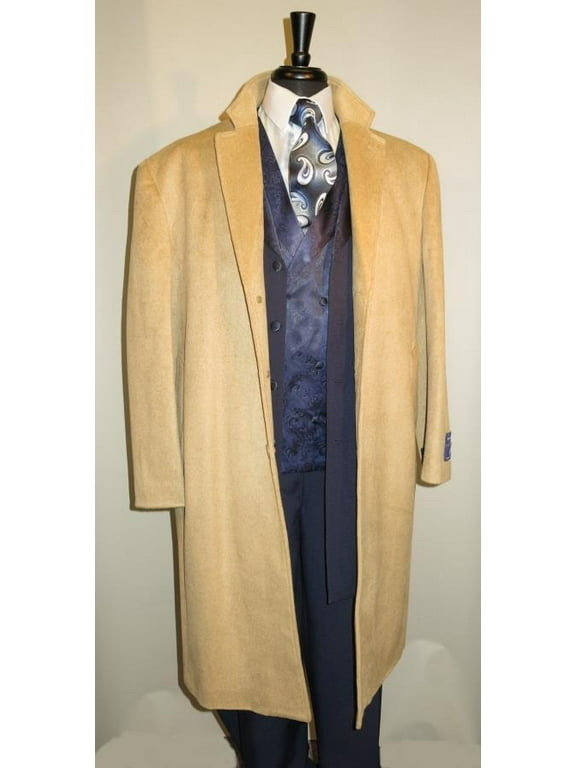 Alberto Nardoni Mens Dress Coat Belted Wool Overcoat Top Coats Full ...