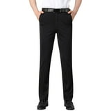 Men's Dress Pants Tall Classic Fit Flex Expandable Waist Flat Front ...