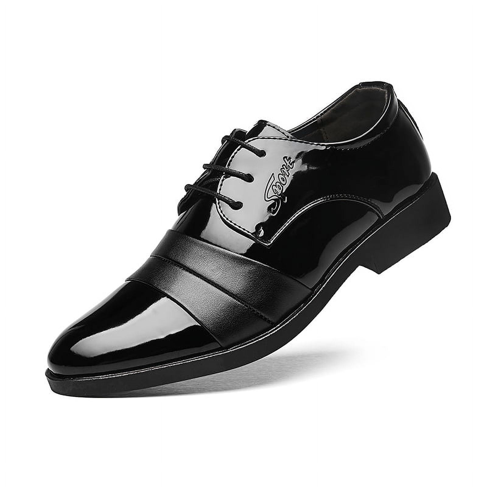 Men's Dress Shoes Gradient Stripes Business Oxford Shoes Casual Tuxedo ...