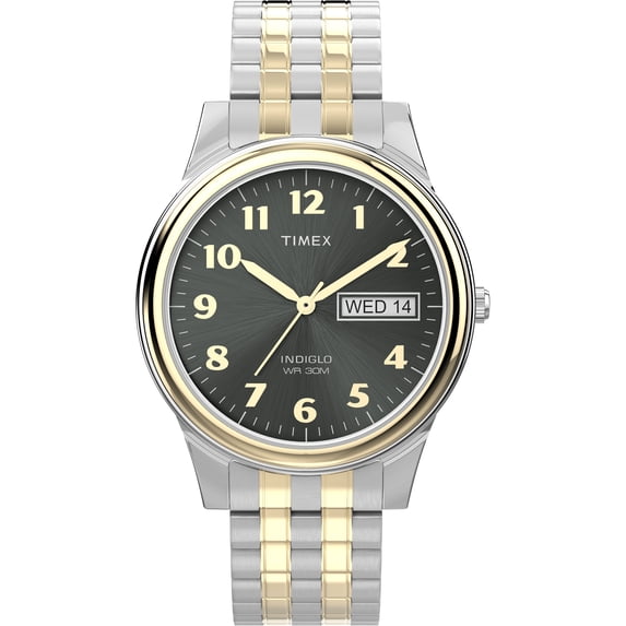 Men's Dress Two Tone Expansion Band - Walmart.com