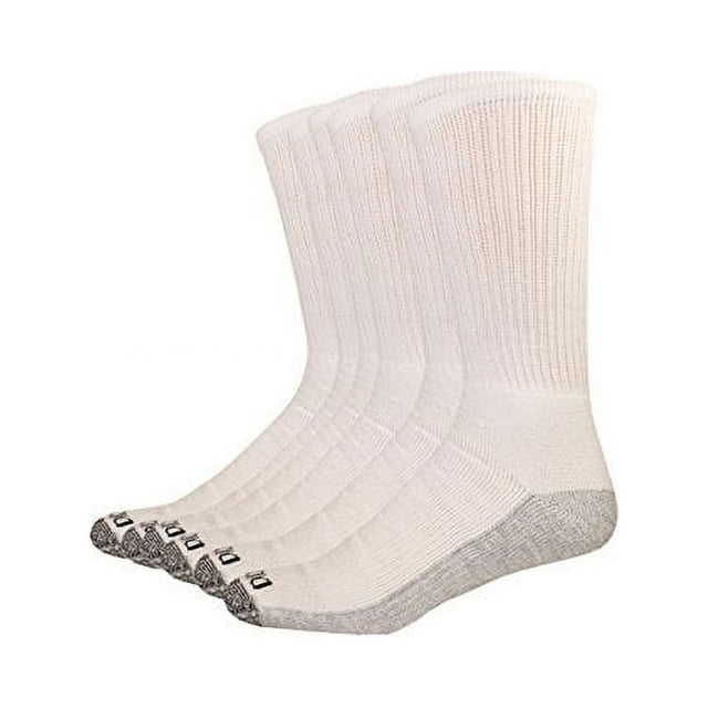 Men's Dri-Tech 6-Pack Crew Socks with Moisture Control, Reinforced Toe ...