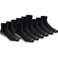 Men's Dri-Tech Moisture Control Quarter Socks, Available in M-XXL (6 ...