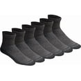 Men's Dri-Tech Moisture Control Quarter Socks, Available in M-XXL (6 ...