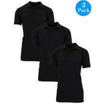 Men's Dry Fit Moisture-Wicking Polo Shirt (3-Pack) - Walmart.com