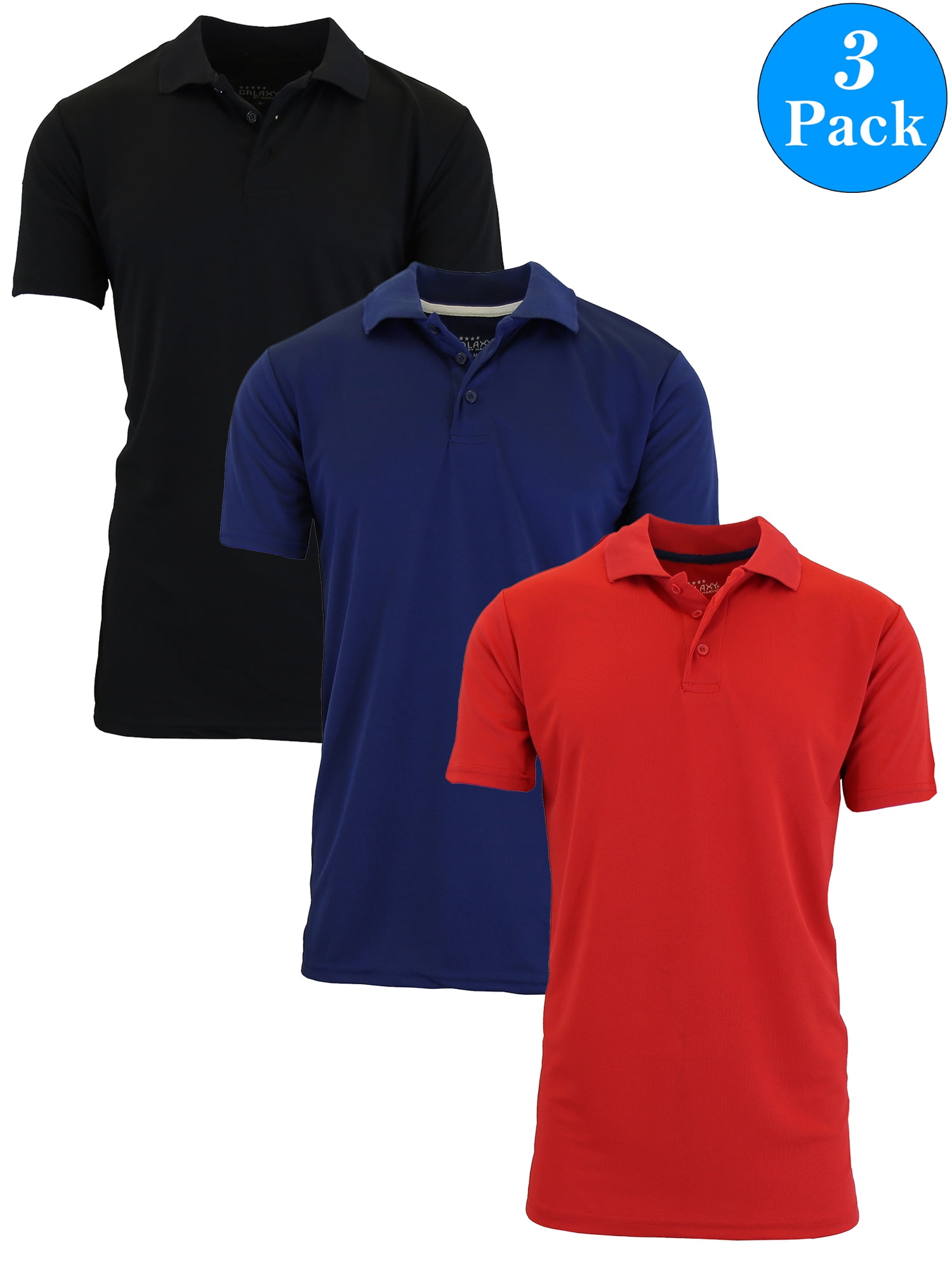 Men's Regular Fit Dry Fit Polo Shirt with Moisture-Wicking Technology ...