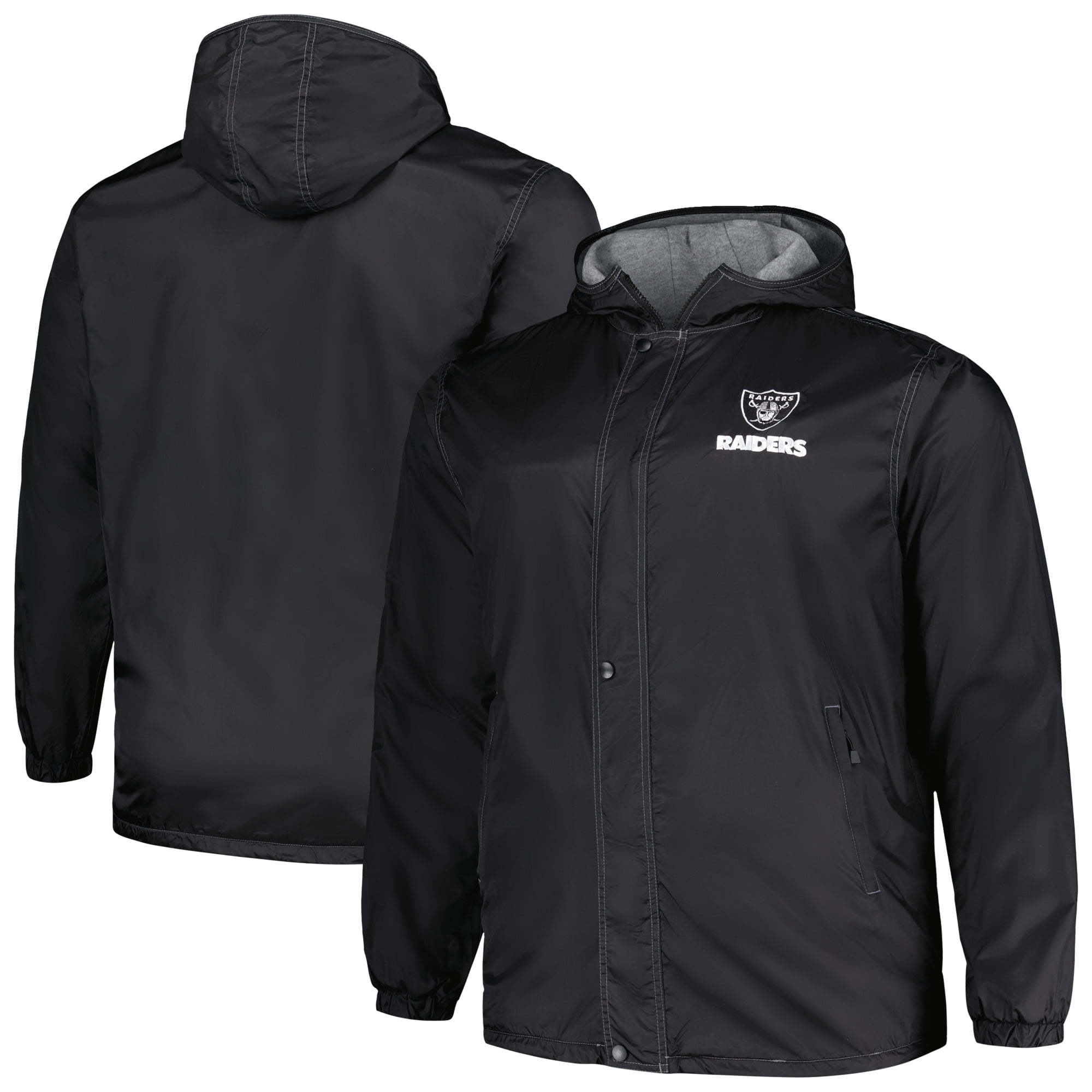 Men's Dunbrooke Black Las Vegas Raiders Big & Tall Legacy Stadium Full ...