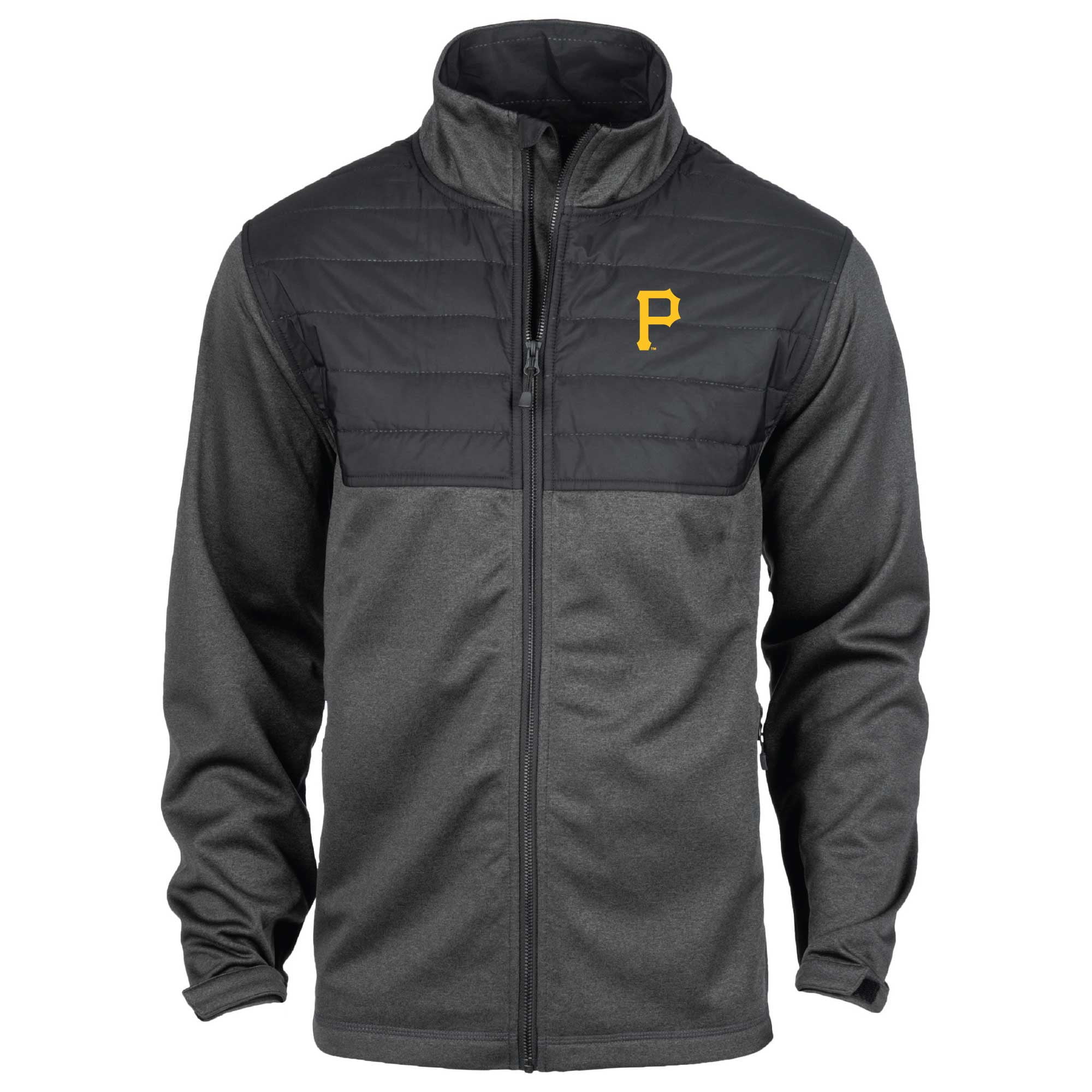 Men's Dunbrooke Heather Black Pittsburgh Pirates Explorer Full-Zip ...