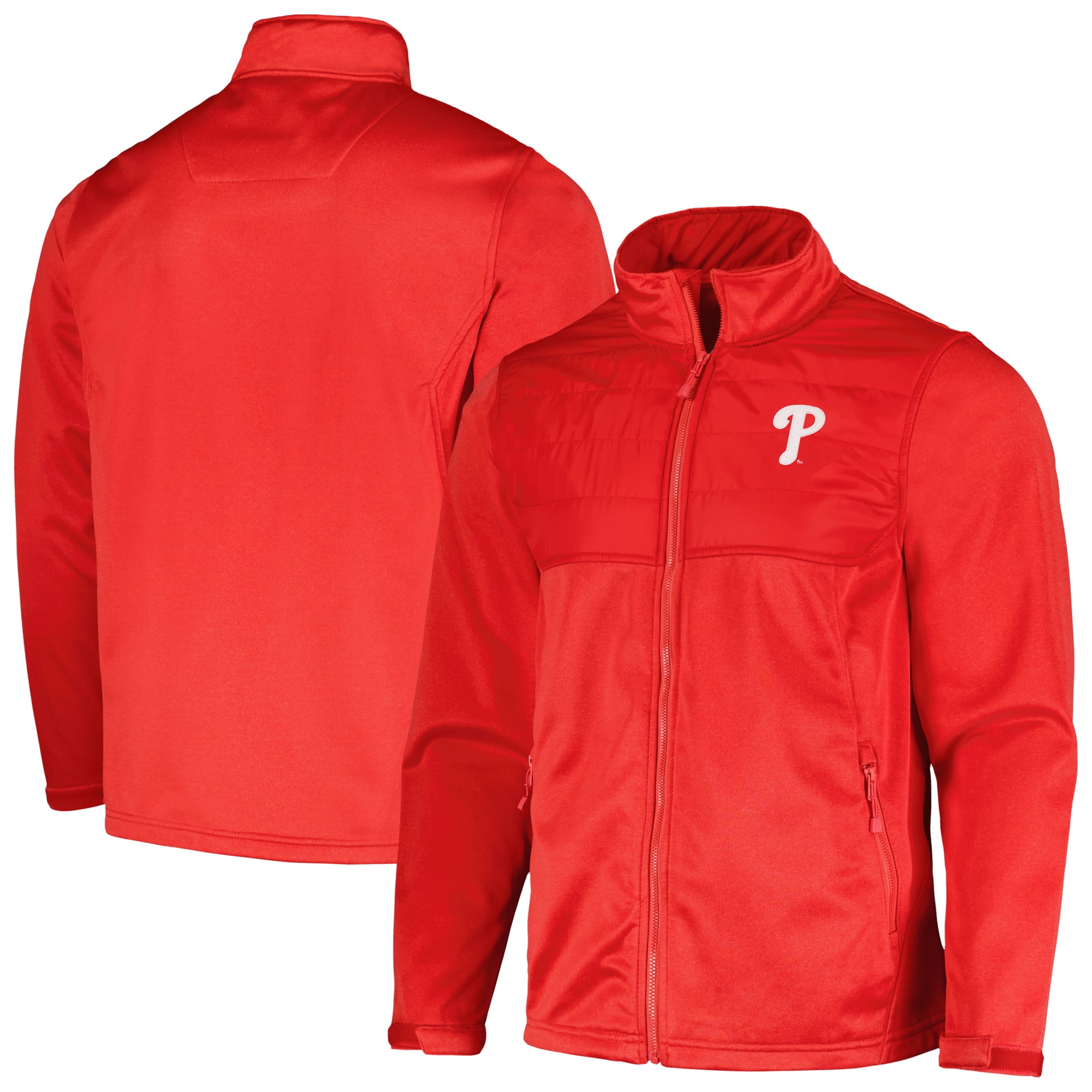 Men's Dunbrooke Heather Red Philadelphia Phillies Explorer Full-Zip ...