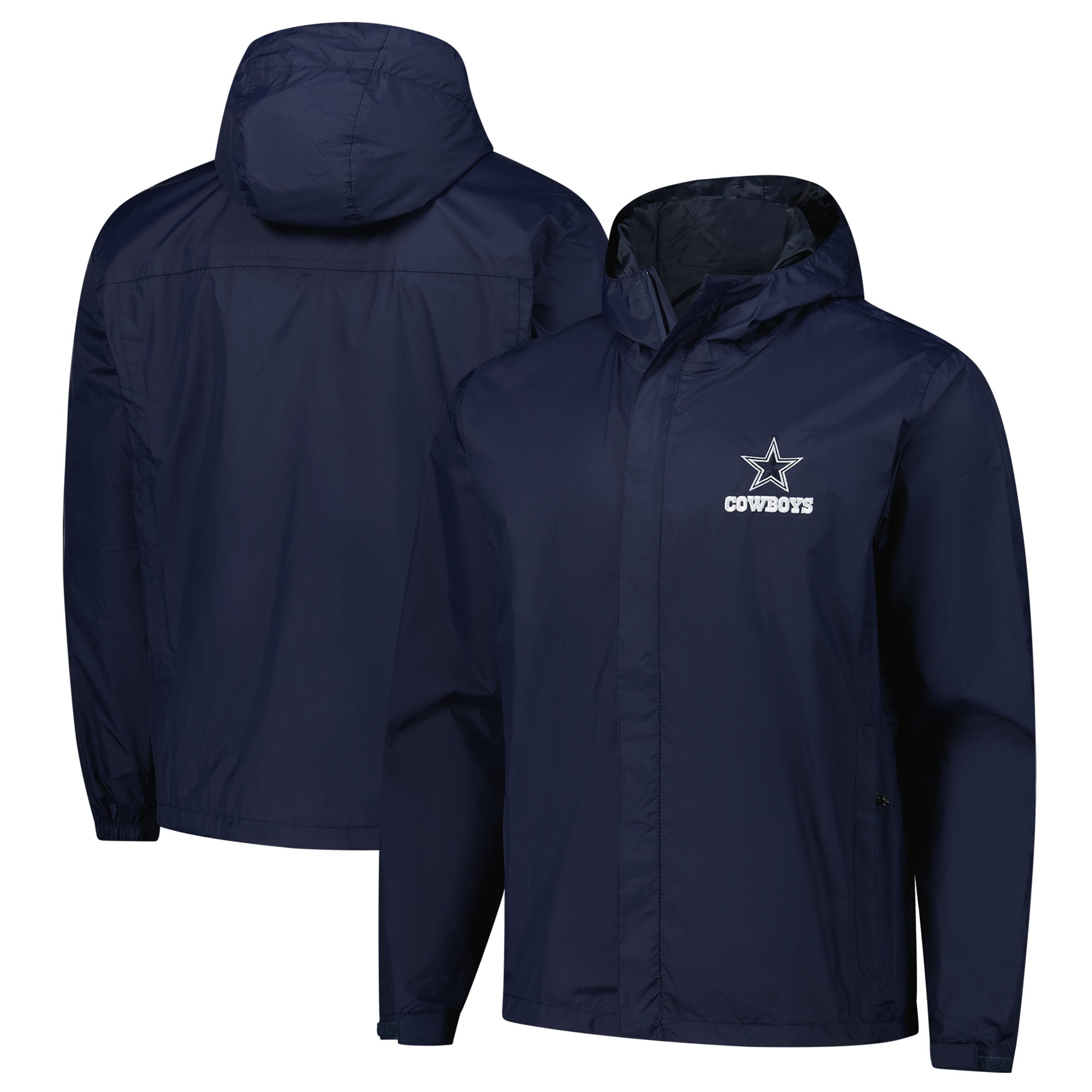 Men's Dunbrooke Navy Dallas Cowboys Tropic Waterproof Packable Full-Zip ...