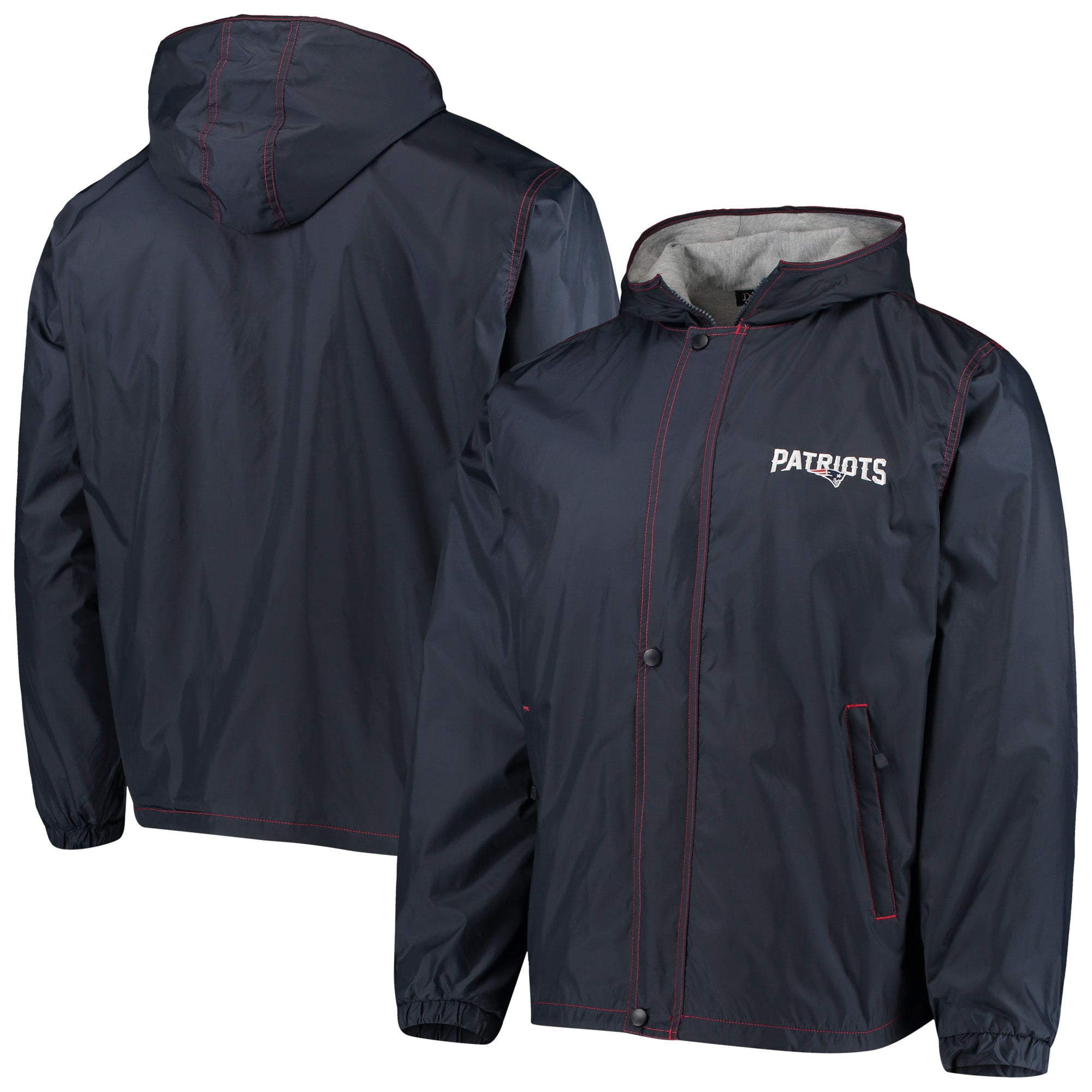 Men's Dunbrooke Navy New England Patriots Logo Legacy Stadium Full-Zip ...