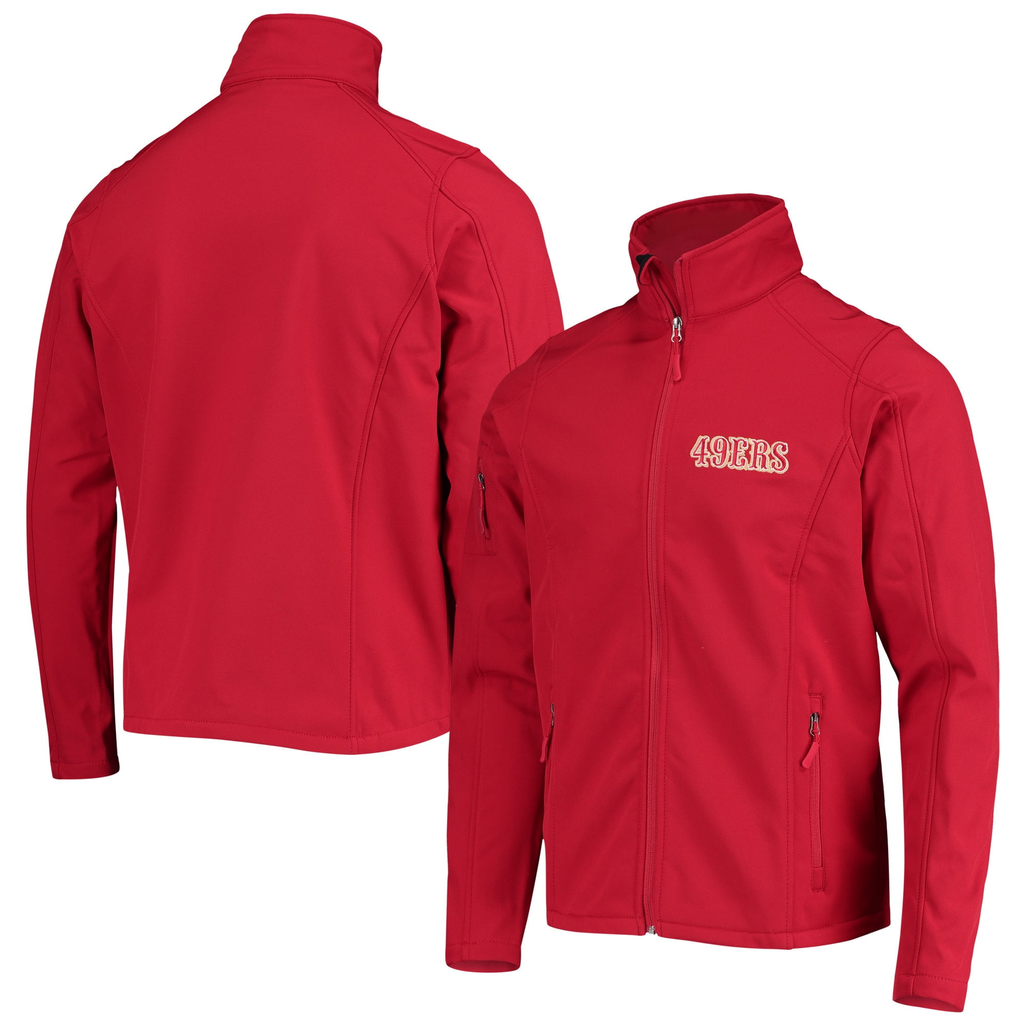 Men's Dunbrooke Scarlet San Francisco 49ers Sonoma Softshell Full-Zip ...