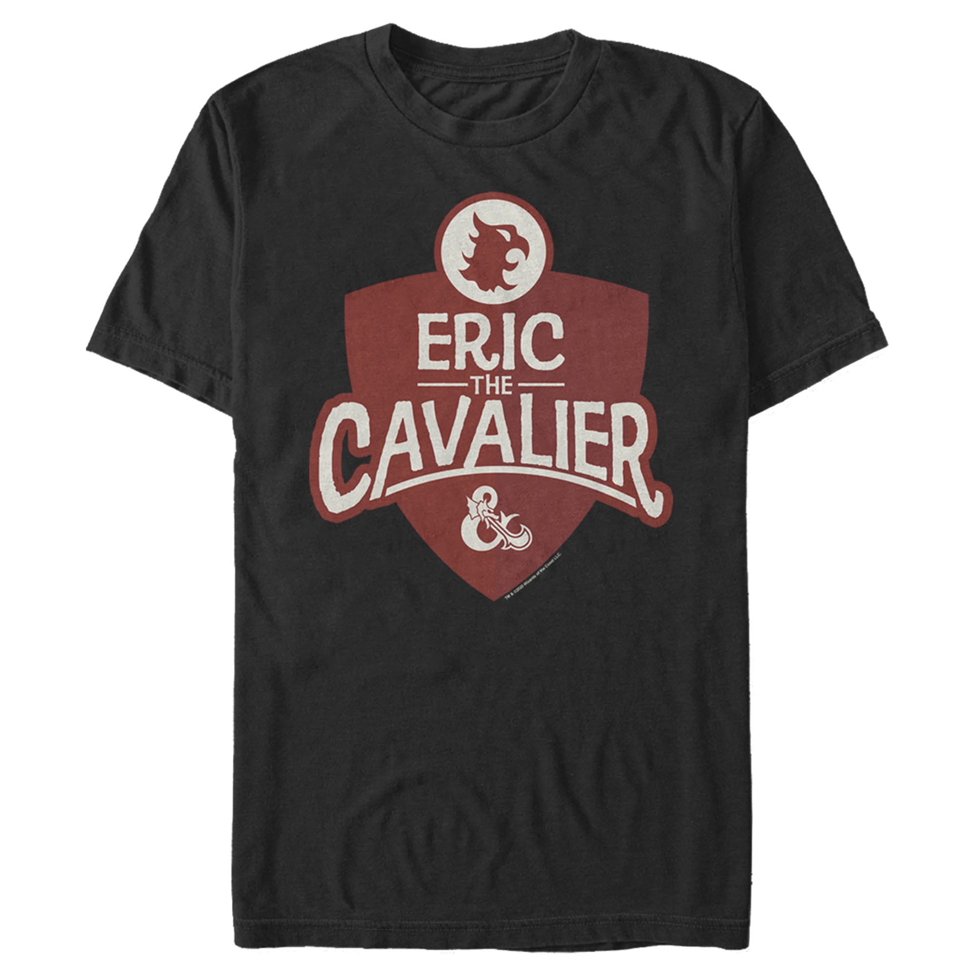 Men's Dungeons & Dragons Eric the Cavalier Shield Cartoon Graphic Tee ...