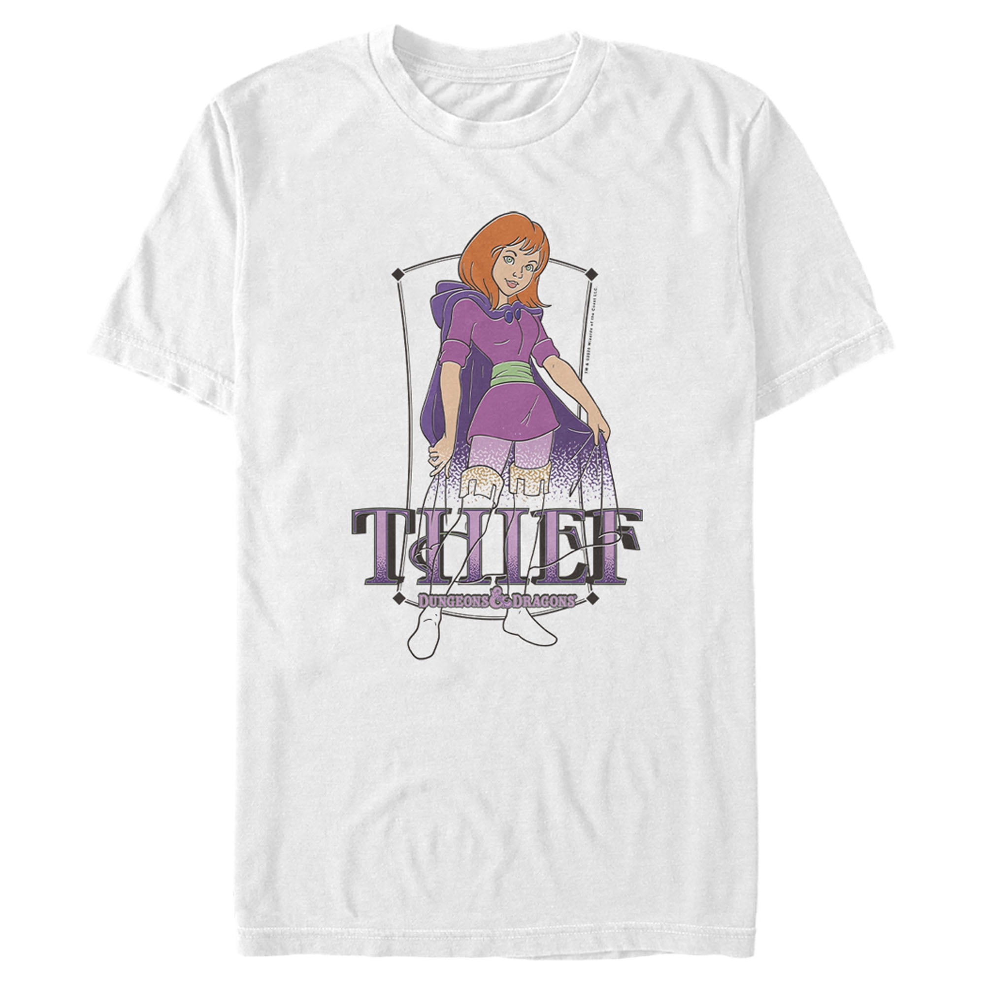 Men's Dungeons & Dragons Sheila the Thief Cloak Cartoon Graphic Tee ...