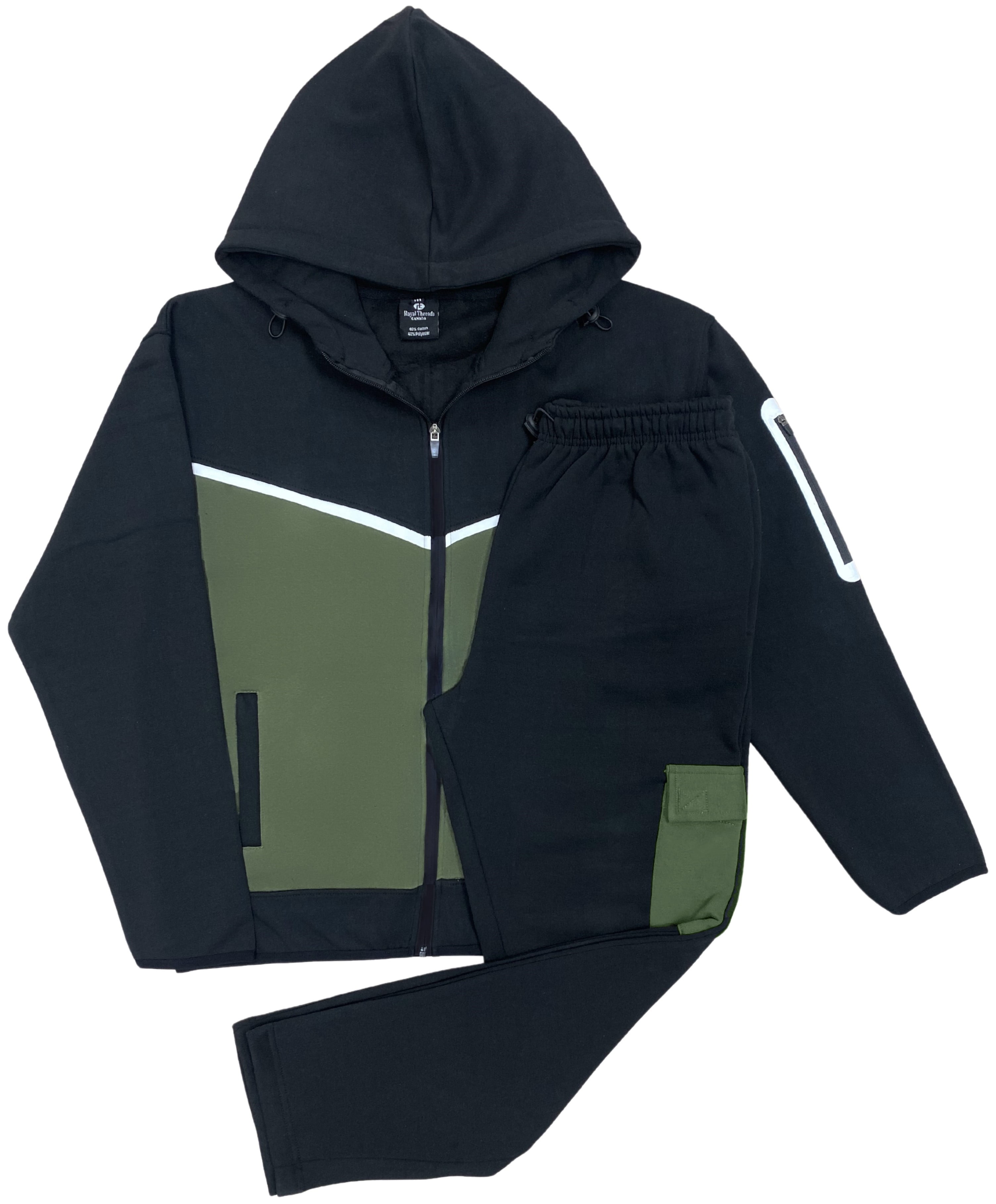 Men’s Dynamic Fleece Sweat suit Heavy Duty Winter Sweat Jacket with ...