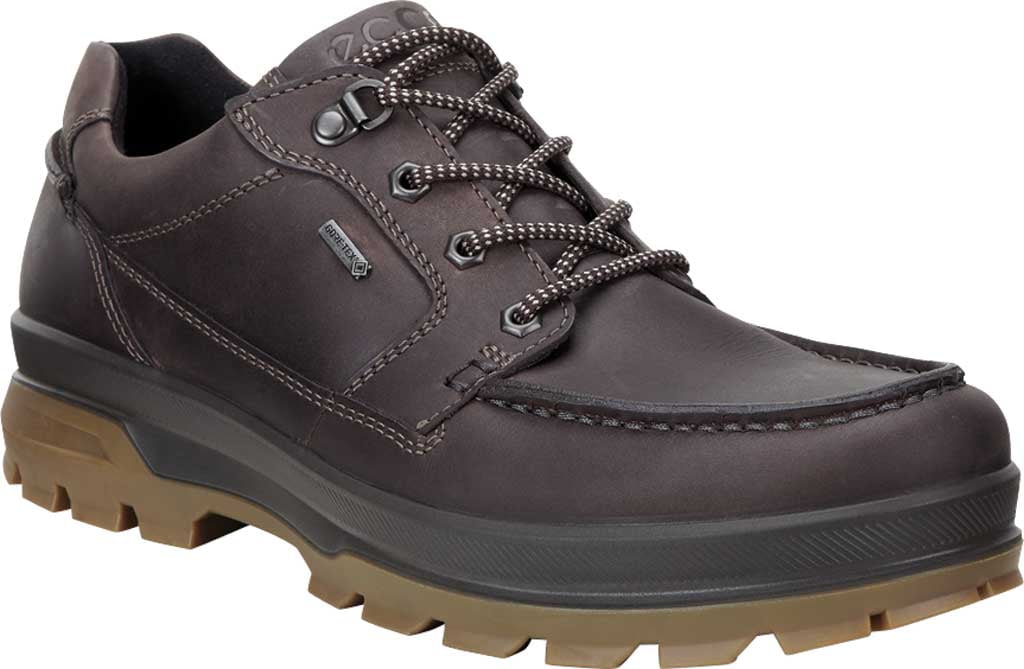 Men's ECCO Rugged Track GORE-TEX Moc Toe Shoe Mocha Cow Oil Nubuck 42 M ...
