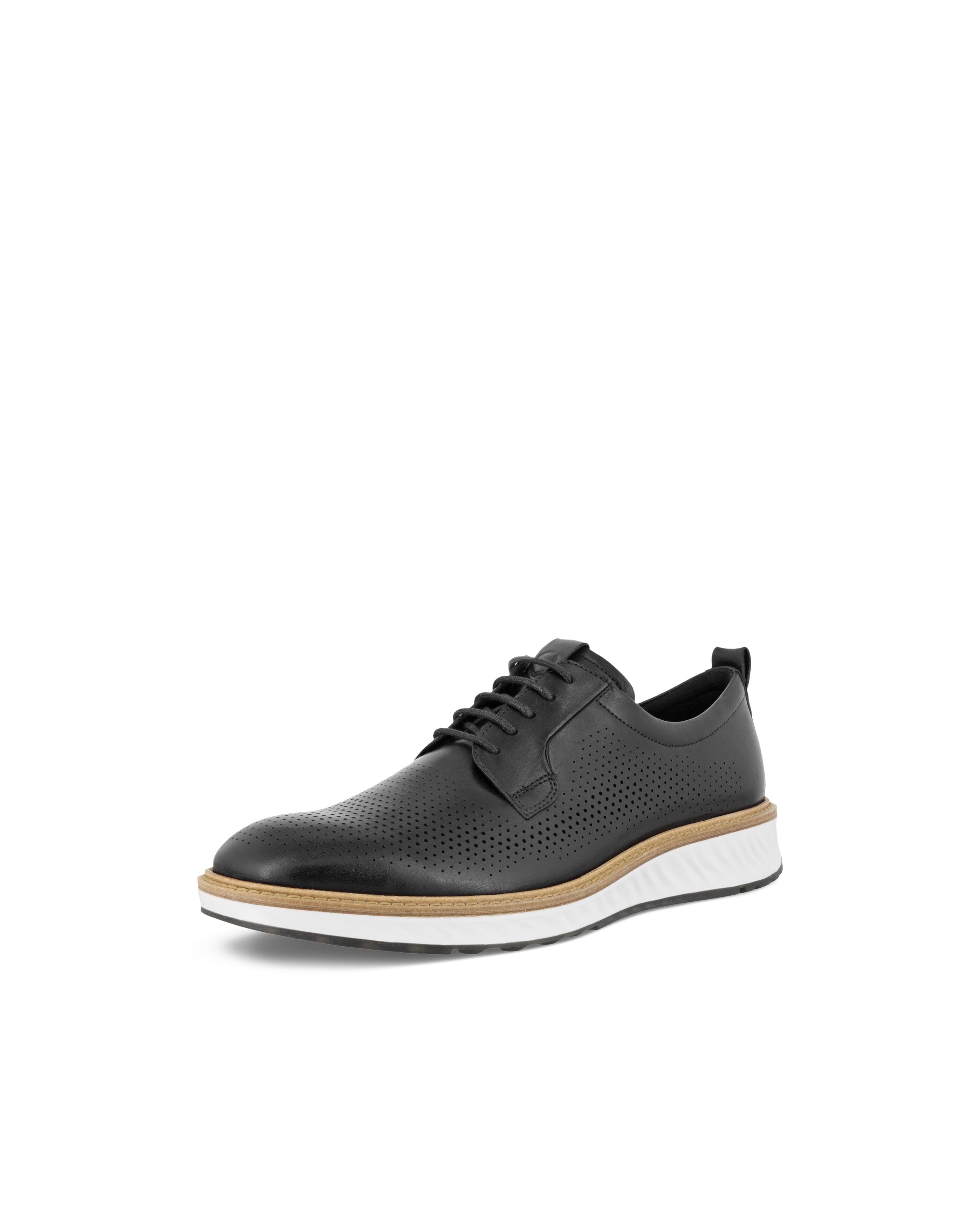ECCO Men's ST. 1 Hybrid Perforated Leather Derby Oxford - Walmart.com