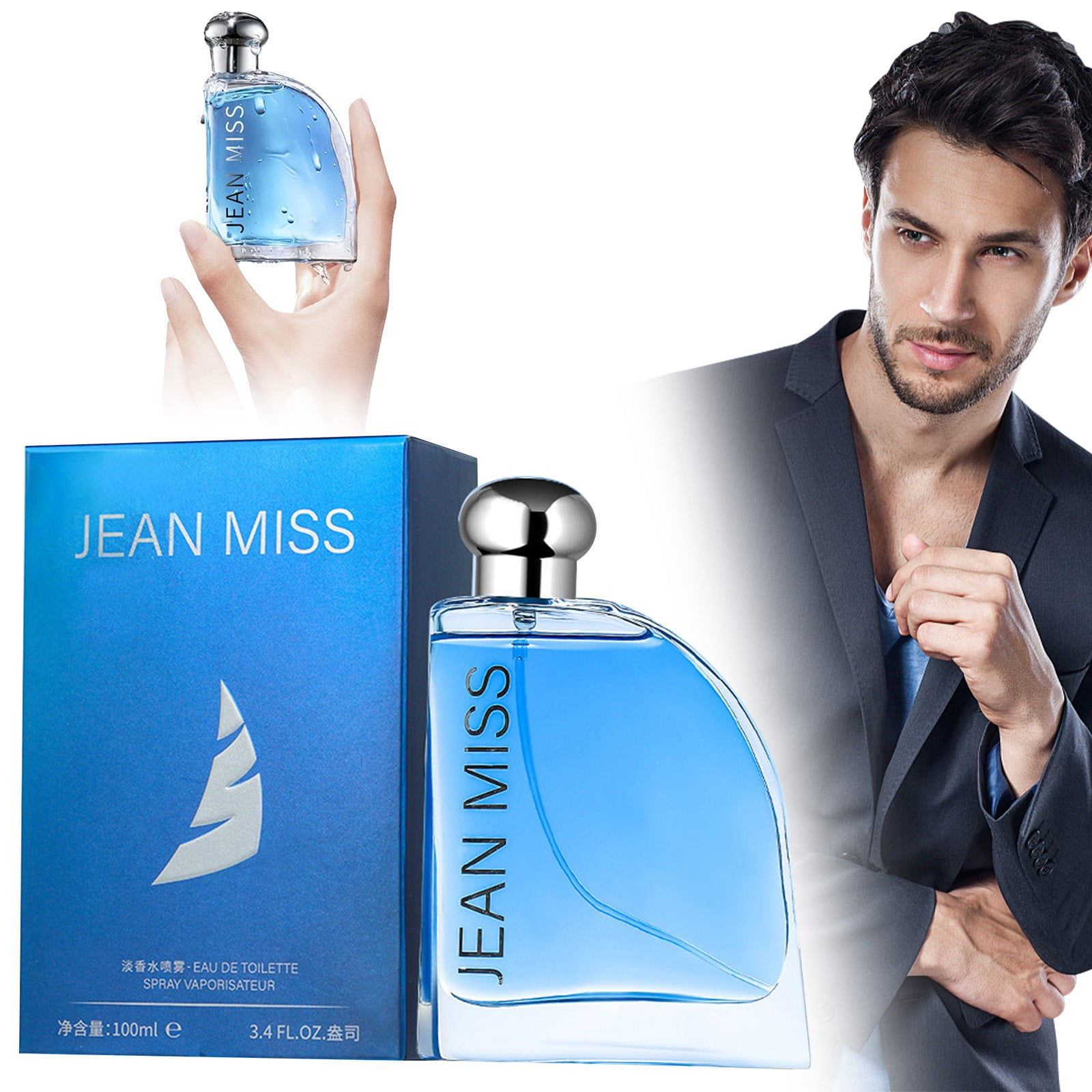 Men's Eau de Body Spray, Blue Lasting Eau de Body Spray, Fresh and ...