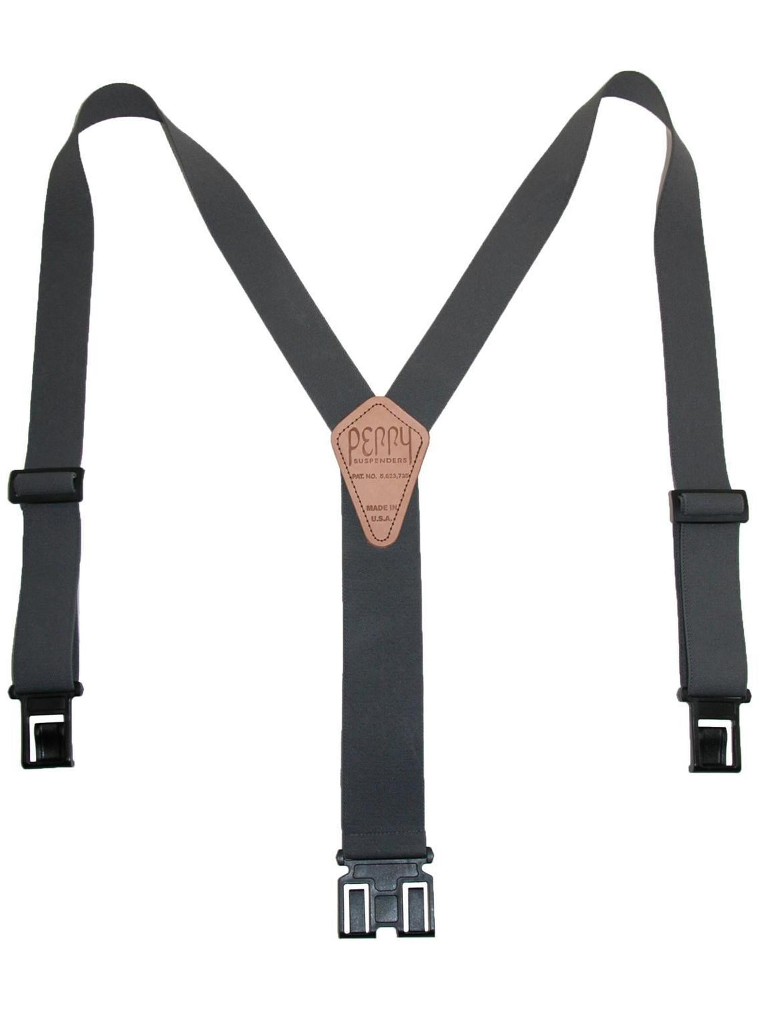 Perry Suspenders, Men's Elastic Hook End Suspenders, 1.5 Inch Wide ...