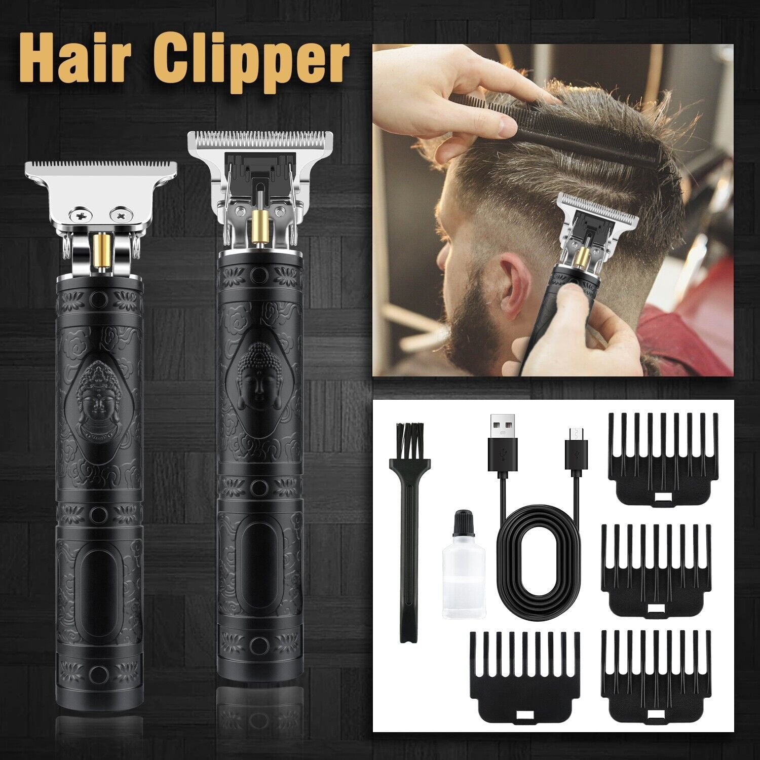 Men's Electric Black Shaver Trimmer Razor Hair Beard Shaving Barber ...