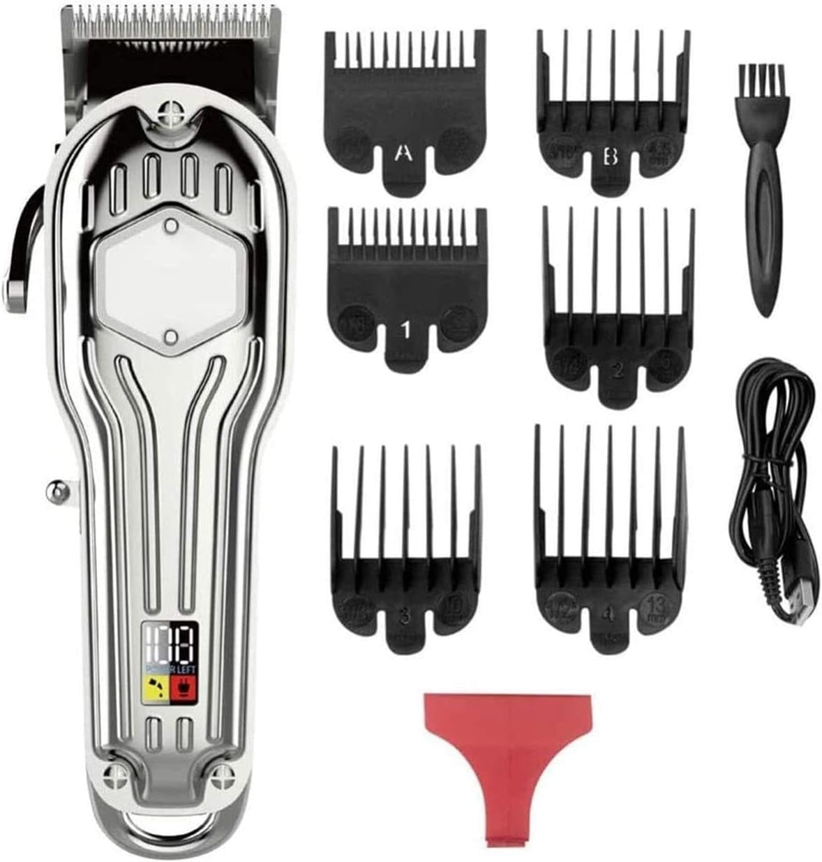 Men’s Electric Cordless Hair Trimmer Speed Adjustable Professional ...