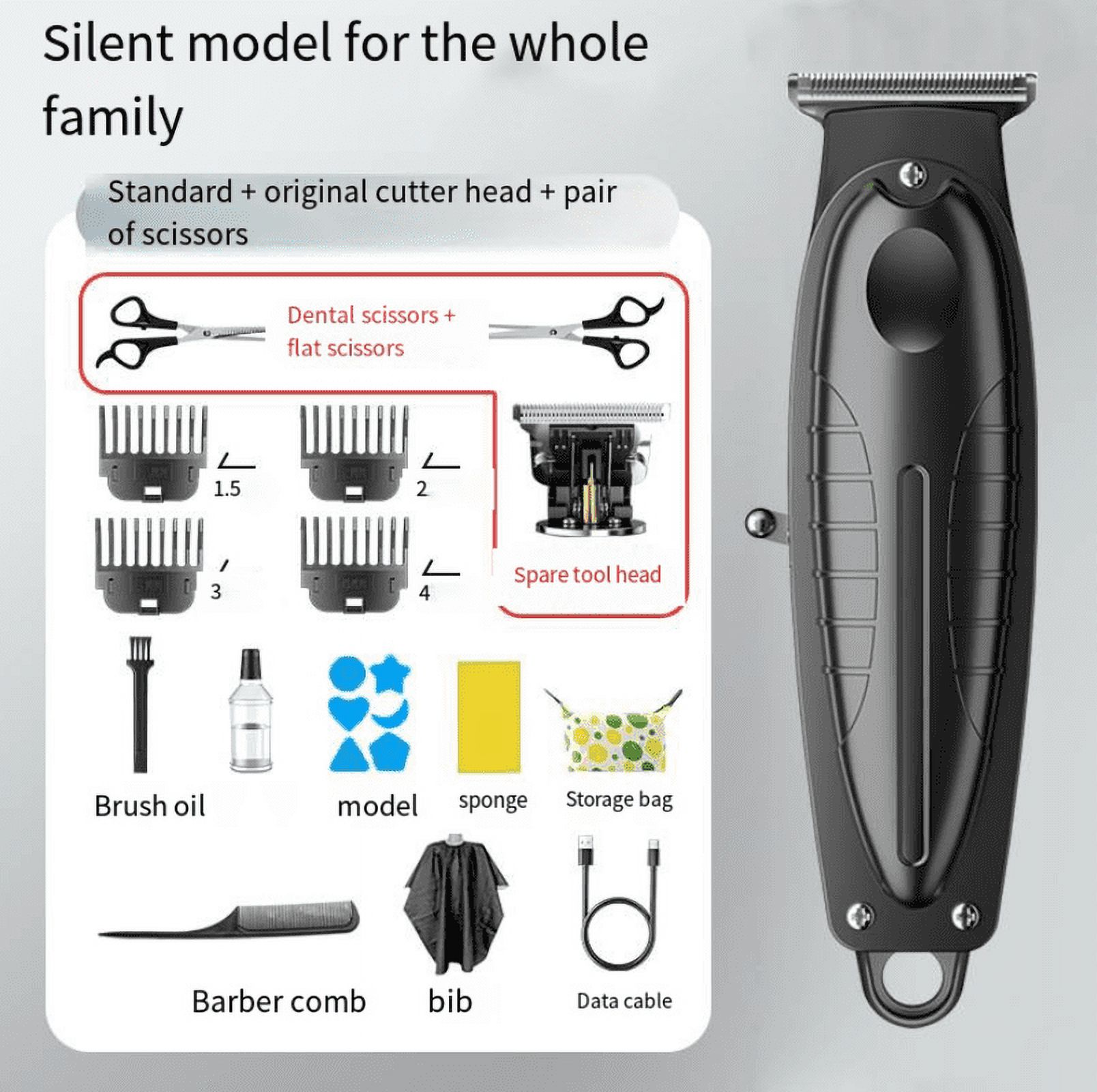 Men's Electric Hair Trimmer Barber Special Trimmer USB Rechargeable ...