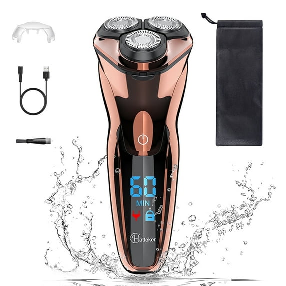 Men's Electric Razor - 4D Rechargeable Wet Dry Shaver with Pop Up ...