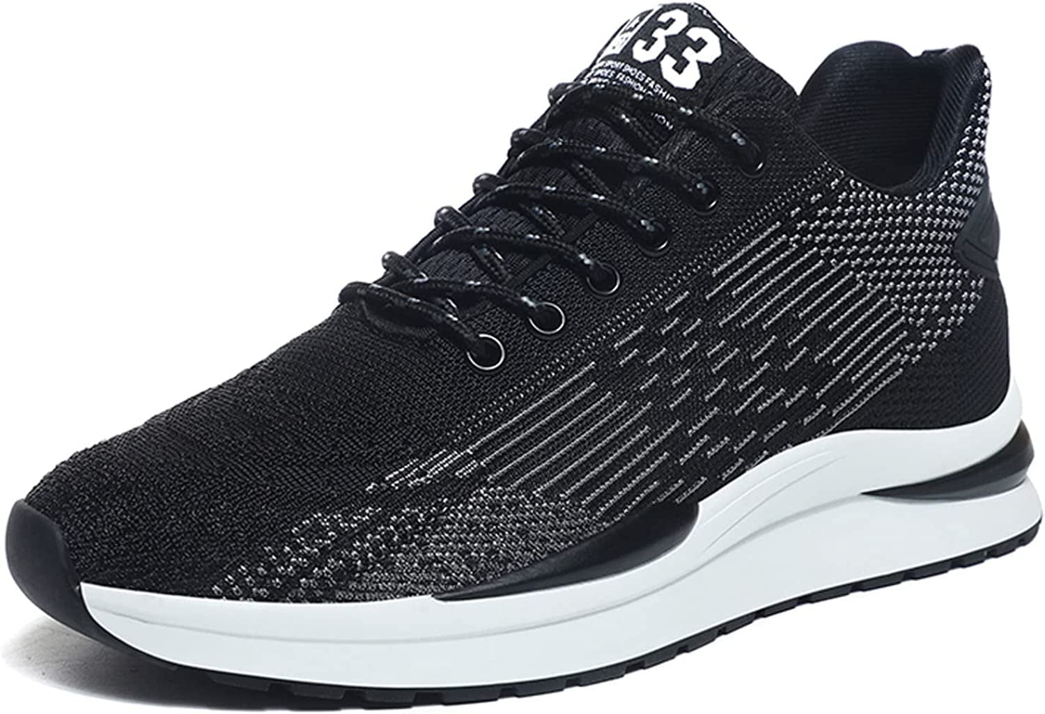 Men's Elevator Shoes Invisible Height Increase Sporty Sneakers Casual Lace Up Shoes Make You ...