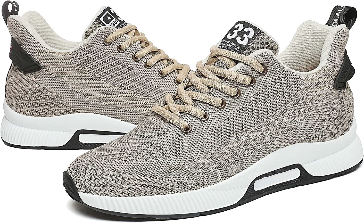 Men's Elevator Sneakers 2.36 Inch Invisible Height Increasing Lace up ...