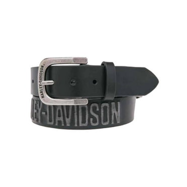 Harley-Davidson Women's Studded Bling Snake Leather Belt, Black ...