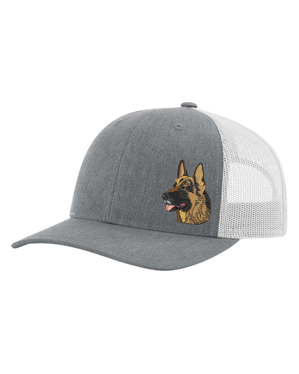 Men's Embroidered German Shepherd Head Dog Breed Mesh Back Trucker Hat ...