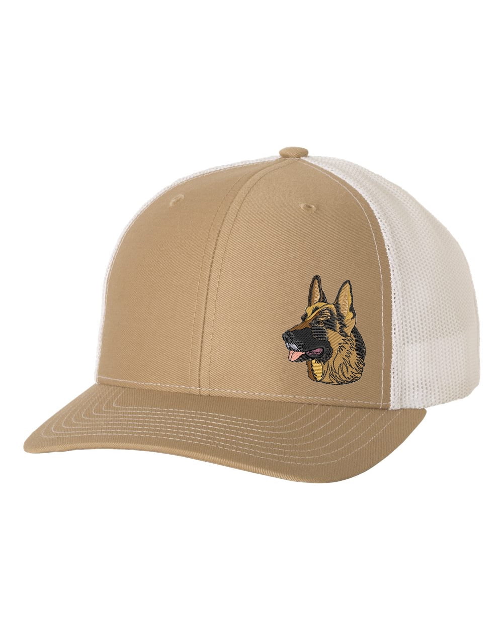 Men's Embroidered German Shepherd Head Dog Breed Mesh Back Trucker Hat ...