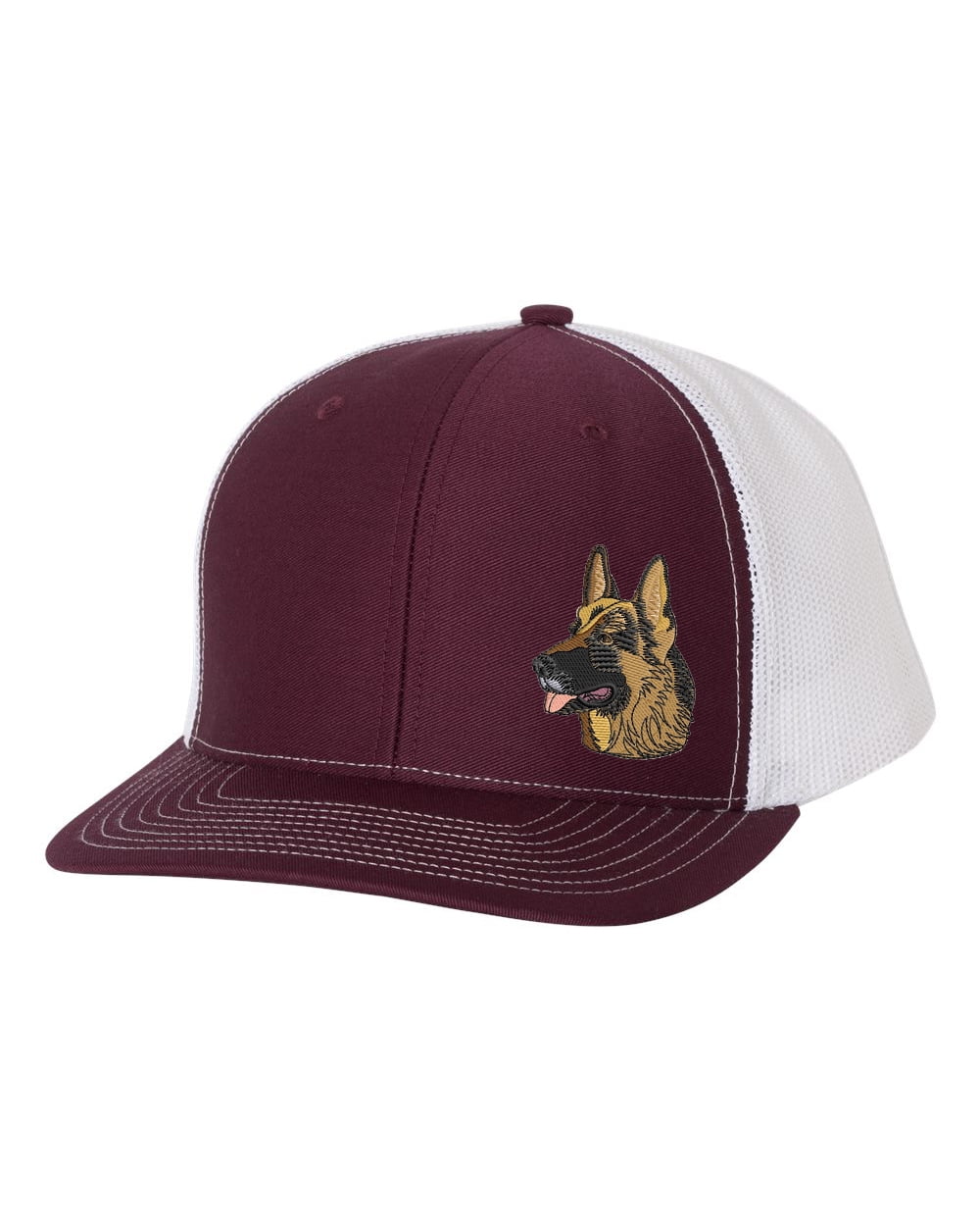 Men's Embroidered German Shepherd Head Dog Breed Mesh Back Trucker Hat ...