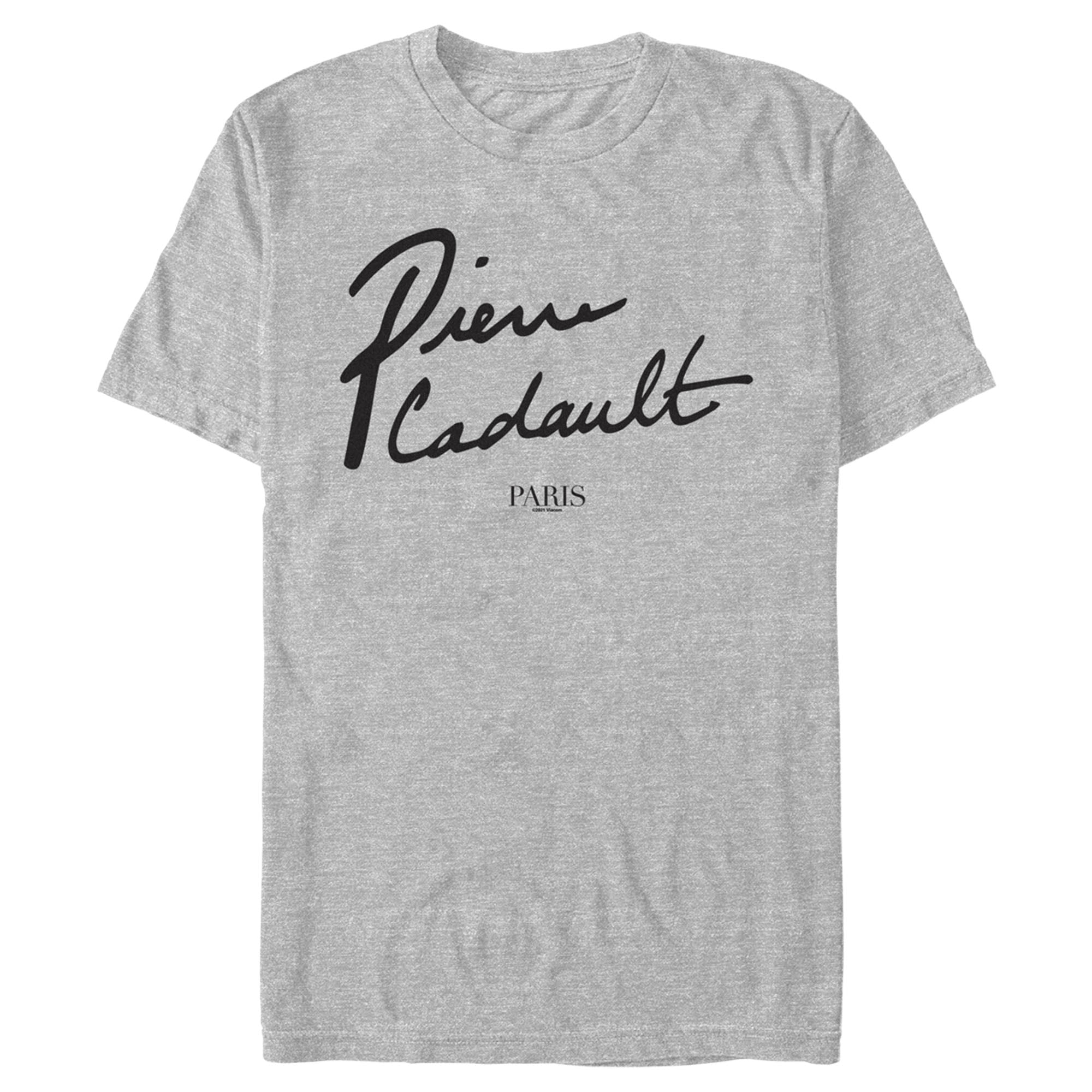 Men's Emily in Paris Pierre Cadault Graphic Tee Athletic Heather Large ...