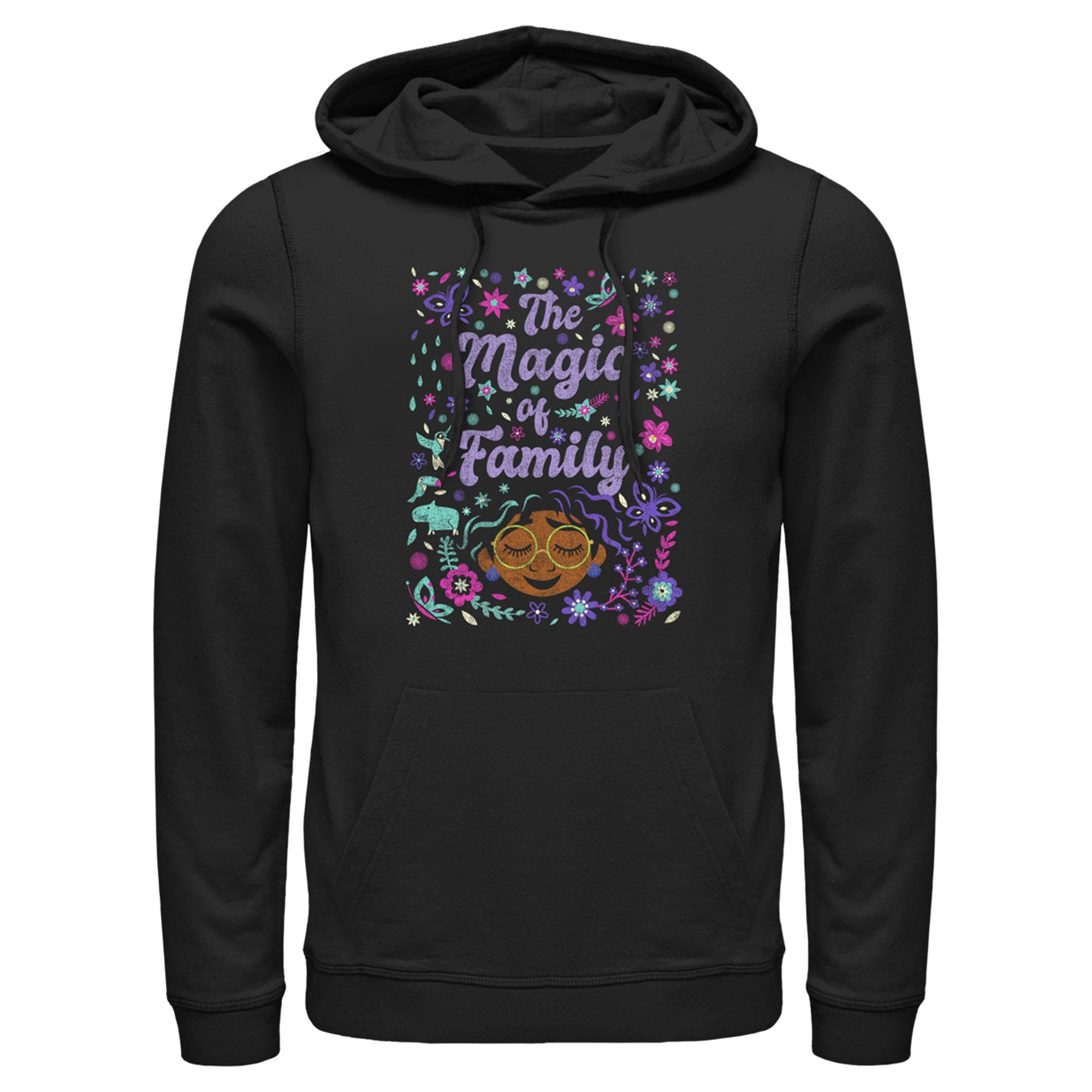 Men's Encanto Mirabel The Magic of Family Pull Over Hoodie Black 2X ...