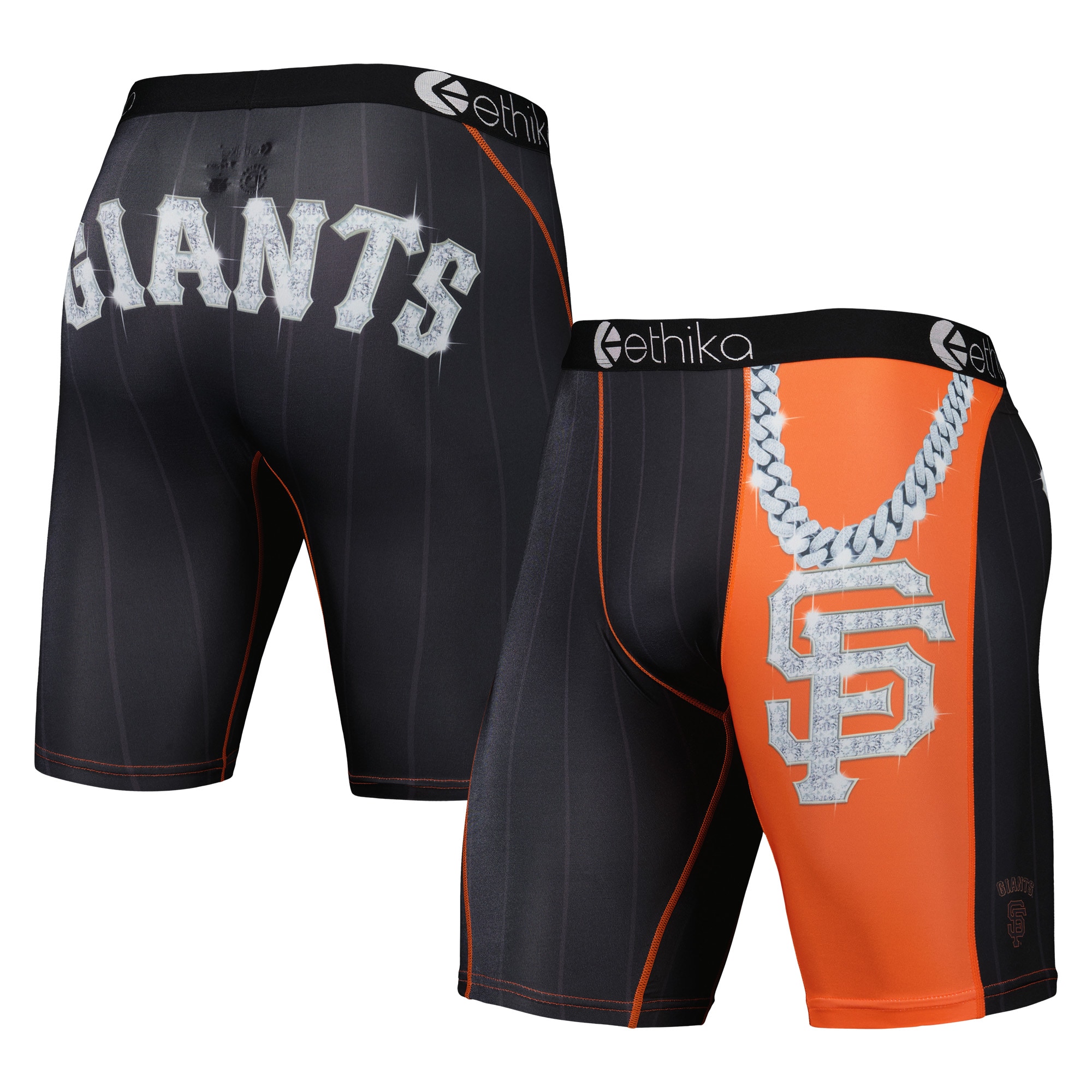 Men's Ethika Black San Francisco Giants Slugger Boxers - Walmart.com