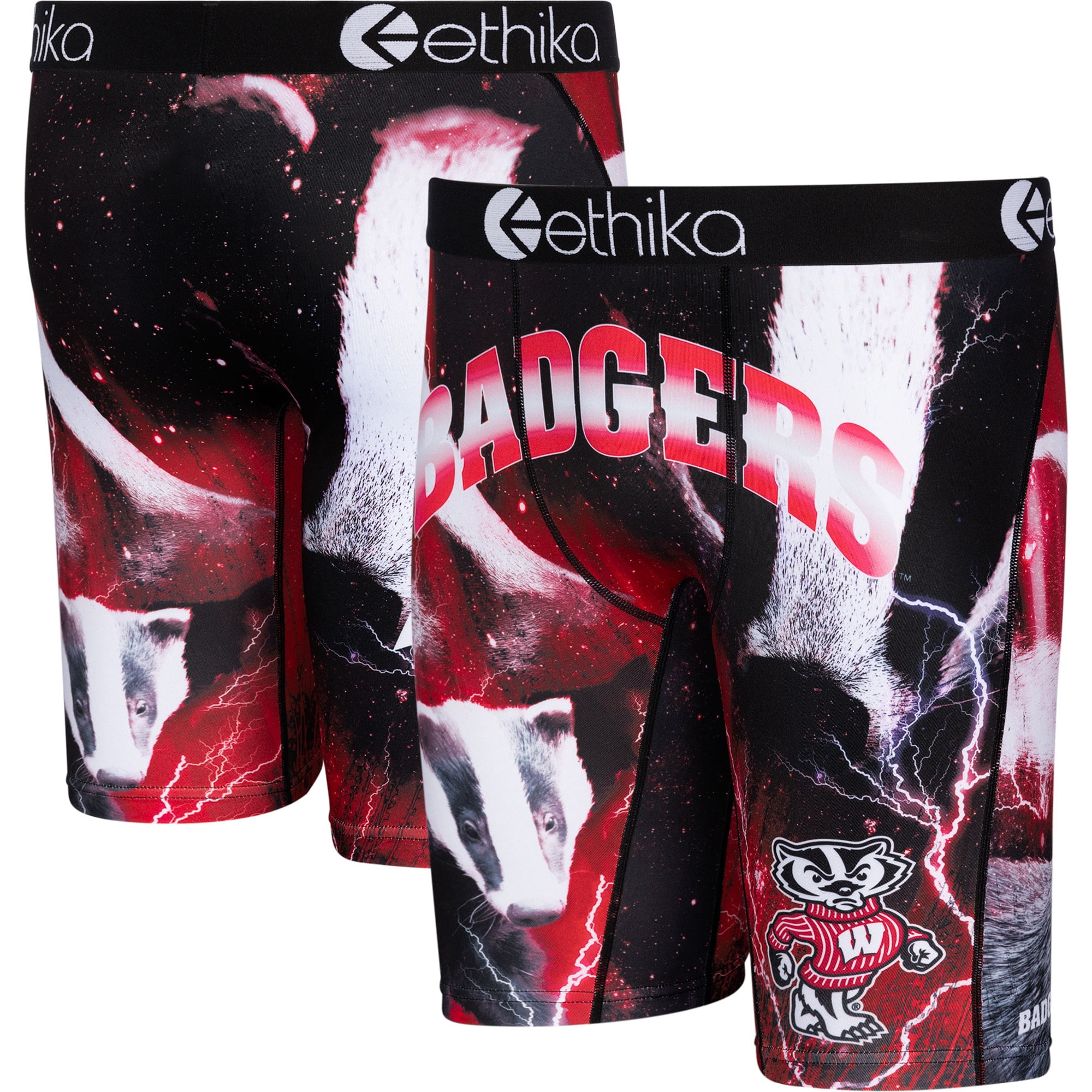 Men's Ethika Red Wisconsin Badgers Spirit Boxer Briefs - Walmart.com
