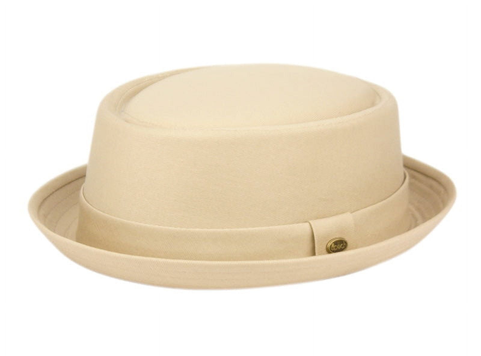 Men's Everyday Cotton All Season Porkpie Boater Derby Fedora Sun Hat ...