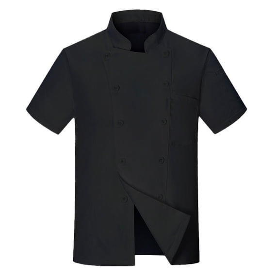 Men's Executive Chef Coat, Classic Button Front Long Sleeve ...