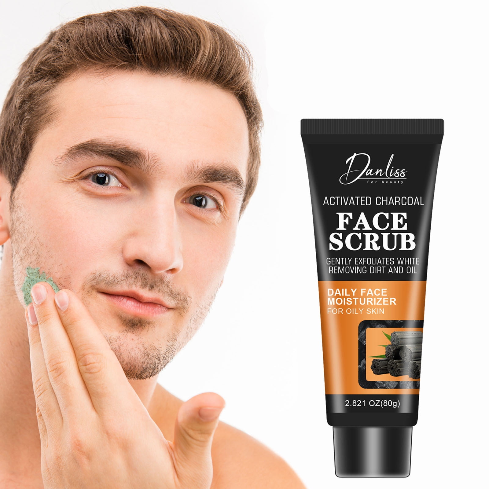 Men's Exfoliating Facial Scrub with Natural and Synthetic Particles for ...