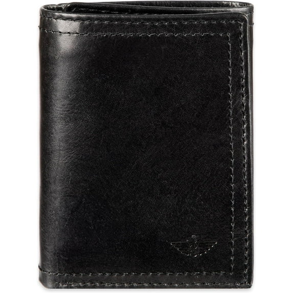 Men's Extra Capacity Slim Profile Trifold Wallet with Multiple Card ...
