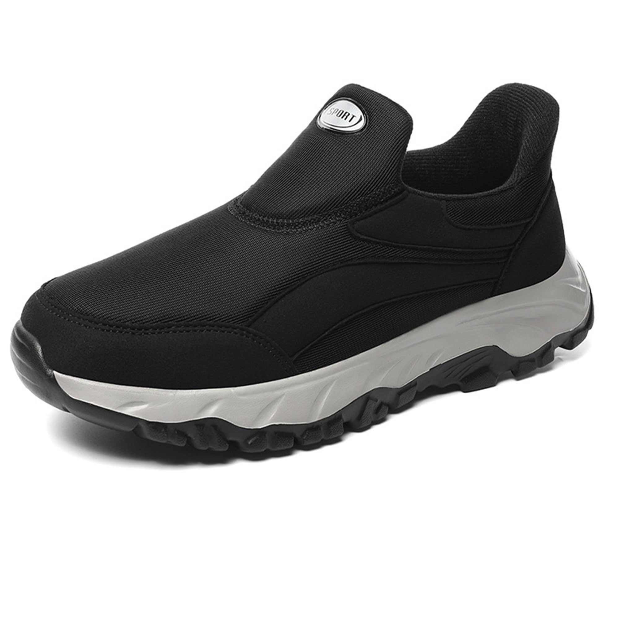 Men's Extra Wide Fit Walking Shoes Non-Slip Soft Sole Lightweight ...